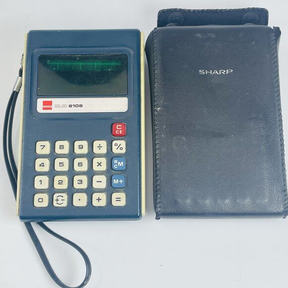 Other | Vintage Sharp Elsi 816 Calculator Model El8106 W Original Case ...